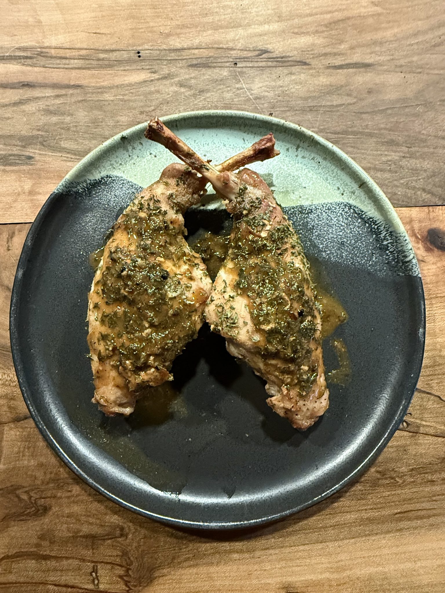 Roast Rabbit Thighs with a White Wine Sauce – Hutch to Hearth